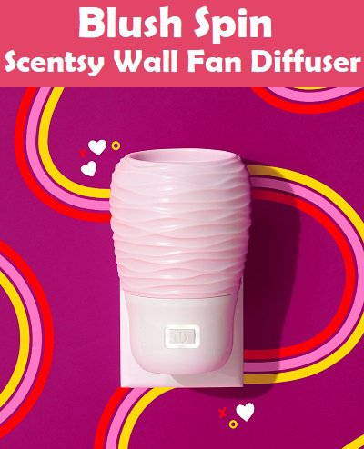 Blush Spin Scentsy Wall Fan Diffuser | Valentine's Day Collection ...