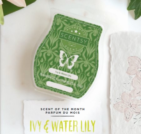 Ivy and Water Lily | Scentsy Scent Of The Month | Tanya Charette