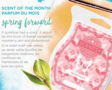 Spring Forward | Scentsy Scent Of The Month | Tanya Charette